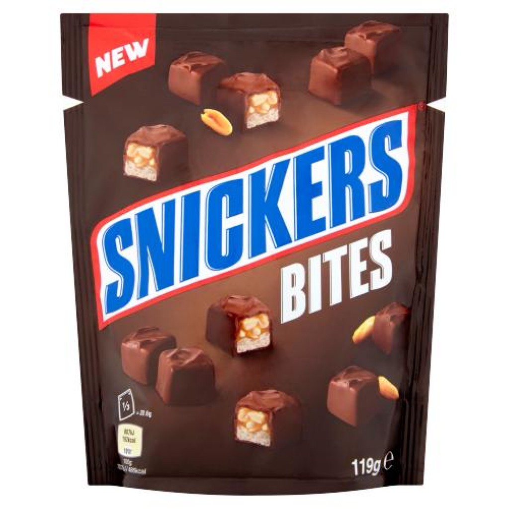 Snickers Bites Chocolate Pouch Bag 119g – Deliver Blantyre