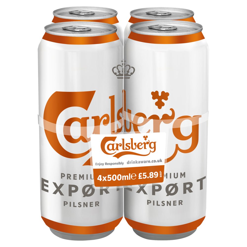 Carlsberg Export Lager Beer 4 x 500ml 1 – Deliver Blantyre