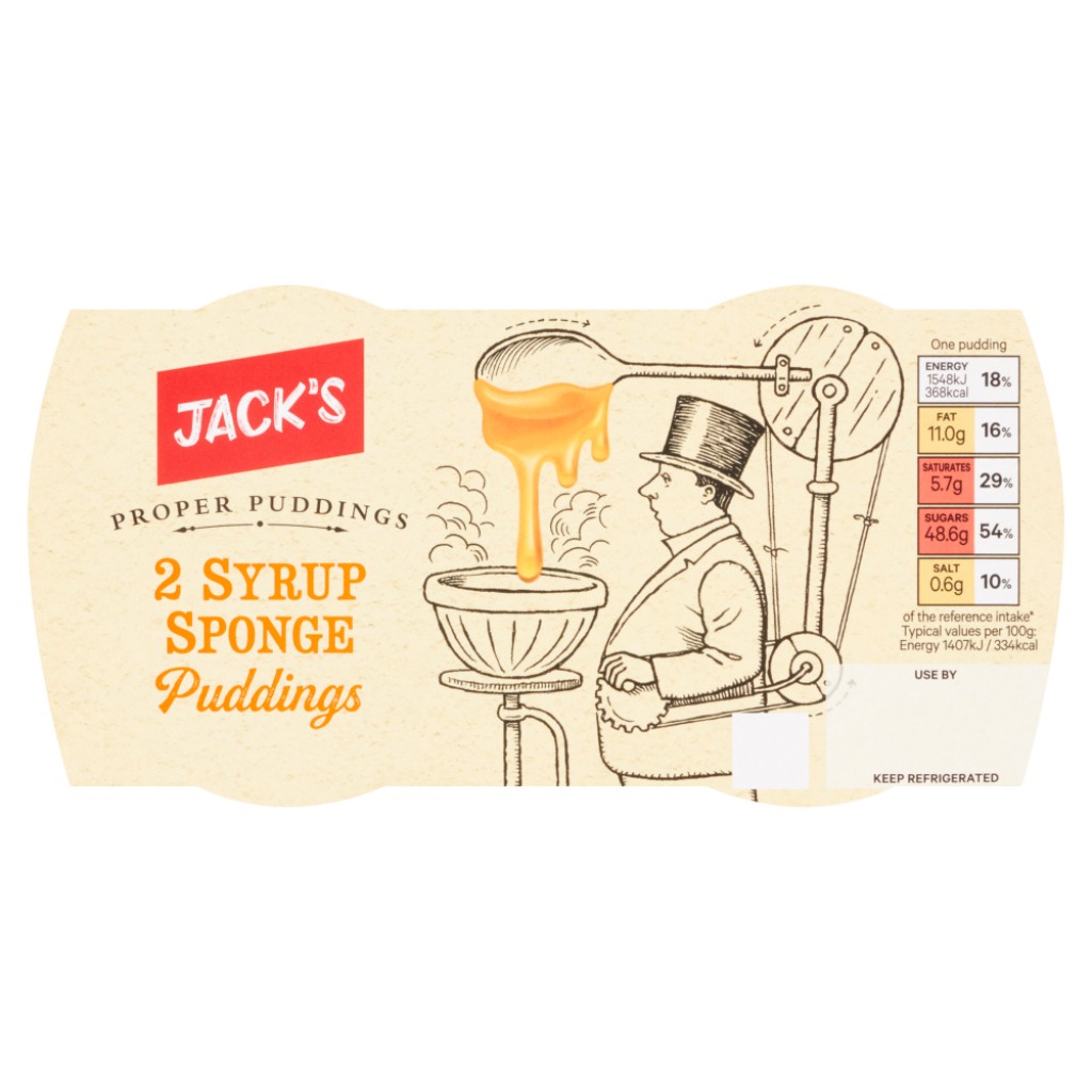 Jack’s Syrup Sponge Puddings 2 x 110g (220g) – Deliver Blantyre
