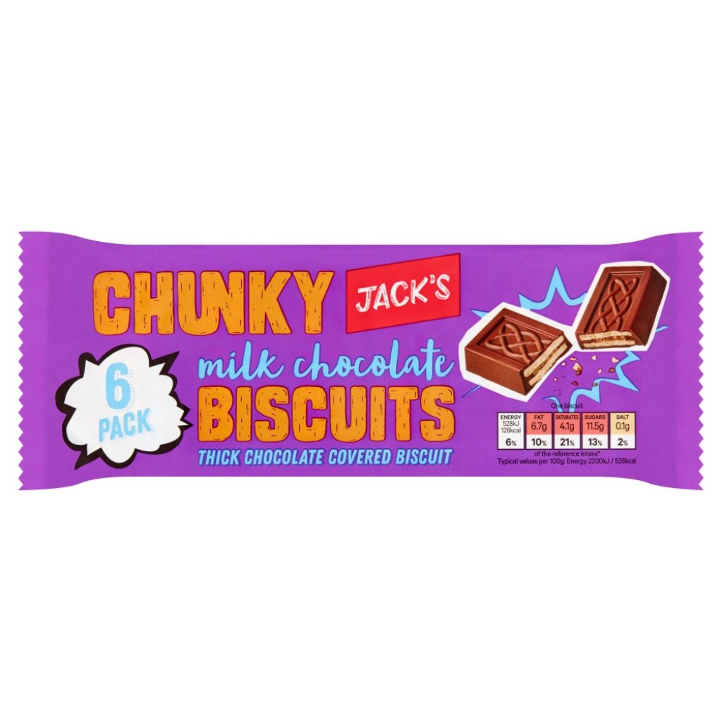 Jack’s Chunky Milk Choc Biscuits 6pk – Deliver Blantyre