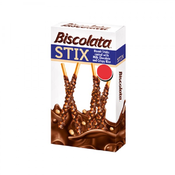Biscolata Stix Biscuit Sticks Milk Chocolate & Crispy Rice 40g ...